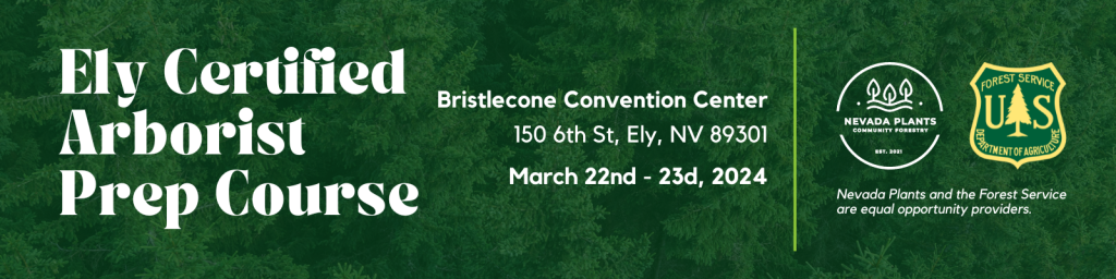 Ely Certified Arborist Prep Course - Nevada Plants